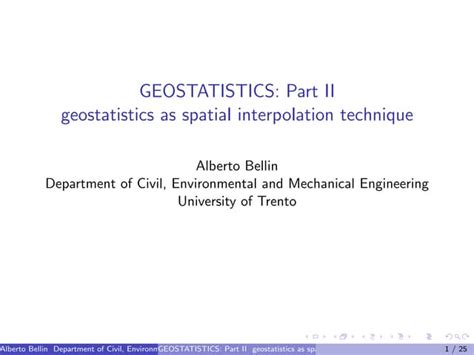 4 Hydrology Geostatistics Part 2 Ppt