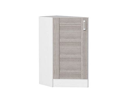 Шкаф нижний торцевой Лофт Cappuccino Veralinga Белый