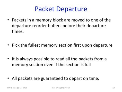 ppt block based packet buffer with deterministic packet departures