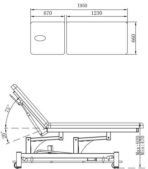 Ya Et301d Electric Hospital Examination Table