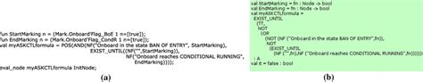 model checking property 2 a ask ctl formula b model checking result