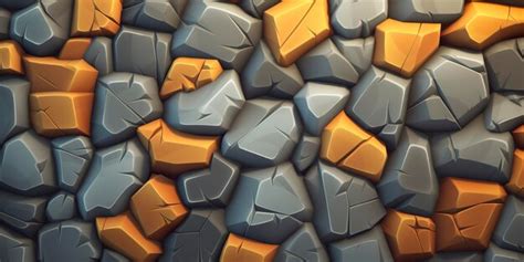 Premium Ai Image Stylized Stone Texture For Video Games And Movies Ai Generative
