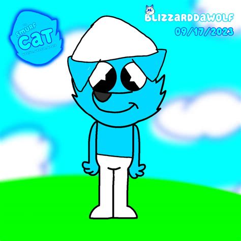 The Smurf Cat By Blizzarddawolf On Deviantart
