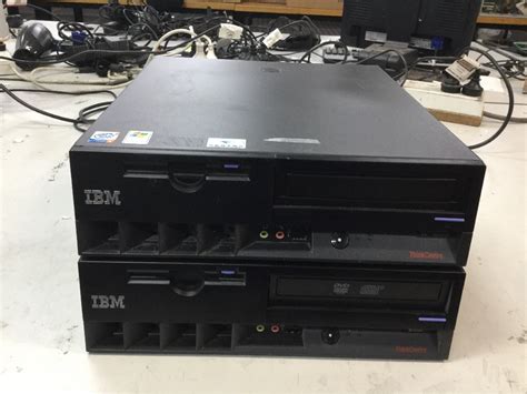 Quantity Of X Desktops IBM Intel Pentium MB GB RAM No HDD DVD RW Win XP Sticker