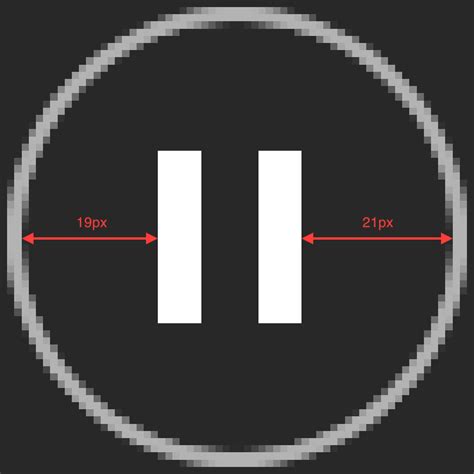 The Pause Button Icon In Spotify Is Off Center By 1px R Mildlyinfuriating