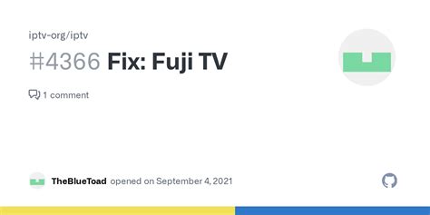 Fix Fuji Tv · Issue 4366 · Iptv Orgiptv · Github