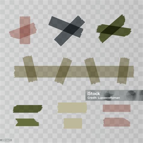 스카치 투명 한 배경에 절연 접착 테이프 조각 웹 디자인을 위한 벡터 일러스트 레이 션 건강관리와 의술에 대한 스톡 벡터 아트 및 기타 이미지 건강관리와 의술 관 신체