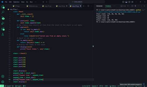 Day 53 Of 100daysofcode Implementing A Stack Data Structure Satish