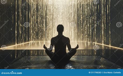 Human Form Is Seated In A Meditative Posture Stock Illustration Illustration Of Flexibility