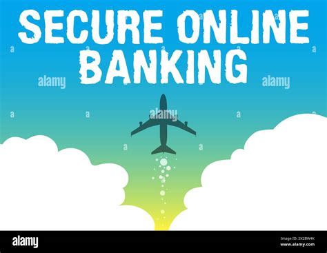Writing Displaying Text Secure Online Banking Word Written On Safe Way