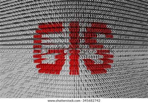 Gis Form Binary Code 3d Illustration Stock Illustration 345682742