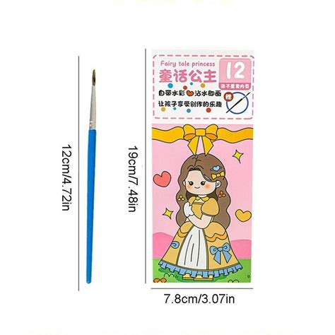 휴대용 어린이 수채화 그림 책 구아슈 그래피티 그림 색칠 물 그림 책 세트 어린이 장난감 학습 및 교육