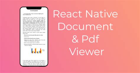 React Native Document And Pdf Viewer React Native Master