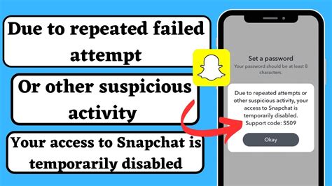 Fixed Due To Repeated Failed Attempts Or Other Suspicious Activity On Snapchat 2024 In Ios 17