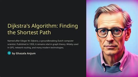 dijkstras algorithm finding the shortest path pptx
