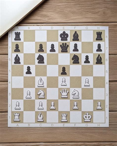 Printable Chess Board Game And Pieces Diy Paper Set Pdf Instant