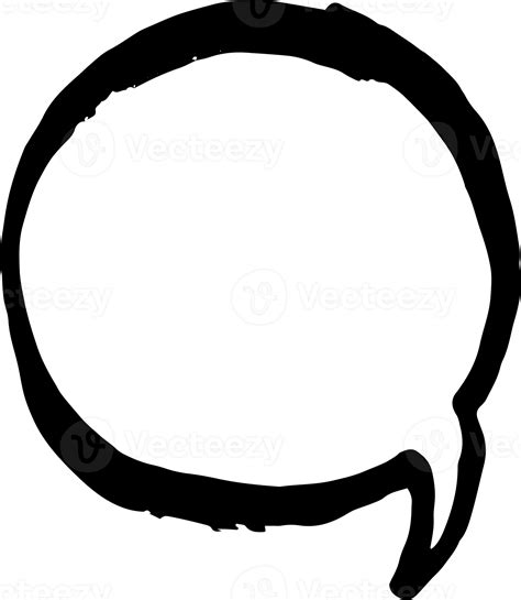 Empty Speech Bubble Text In Hand Drawn Llection Of Blank