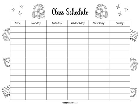 Best 13 Free School Schedule Template 13 Download Daily Weekly And