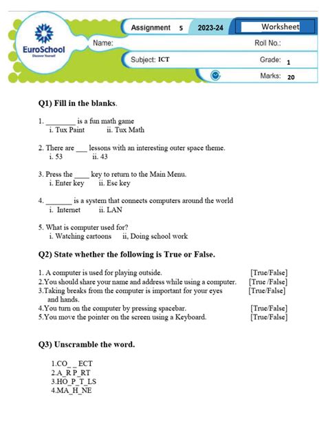 Ict Grade1 Pp1 Pdf