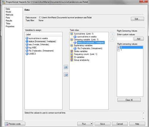 Computing In The Cloud Squared Survival Analysis SAS On Demand AnnMaria S Blog