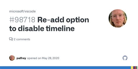 Re Add Option To Disable Timeline Issue Microsoft Vscode GitHub