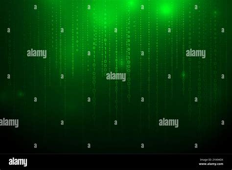 Futuristic Binary Code Matrix Texture Backdrop For Communication Vector