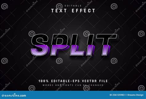 Split Text Effect Stock Vector Illustration Of Letter 256125983 Split Text Effect Stock Vector Illustration Of Letter 256125983