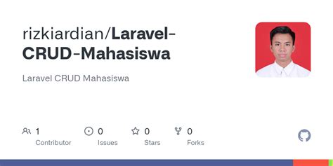 Github Rizkiardianlaravel Crud Mahasiswa Laravel Crud Mahasiswa