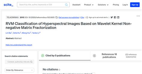 rvm classification of hyperspectral images based on wavelet kernel non