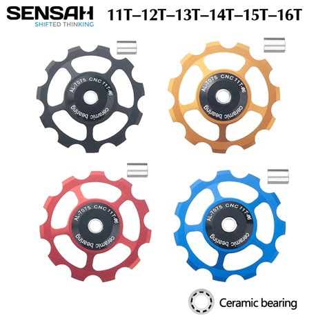 자전거변속기 Sensah Mtb 자전거 후면 변속기 자키 휠 세라믹 베어링 도르래 Al70 티몬