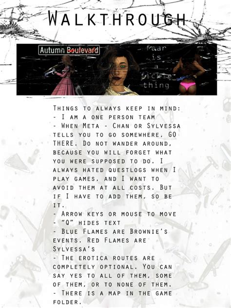 Autumn Boulevard Walkthrough Pdf
