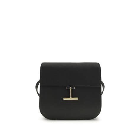 Black Calf Leather Bos Taurus Shoulder Bag Davenzarry