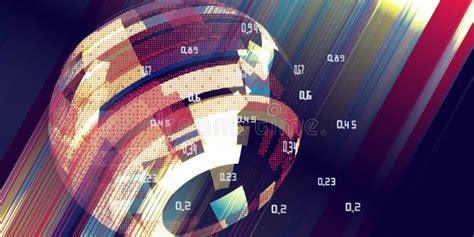 abstract 3d illustration analyze algorithm big group cubes data big