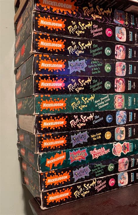 Vintage Nickelodeon Vhs Lot Of Orange Vhs Grelly Usa
