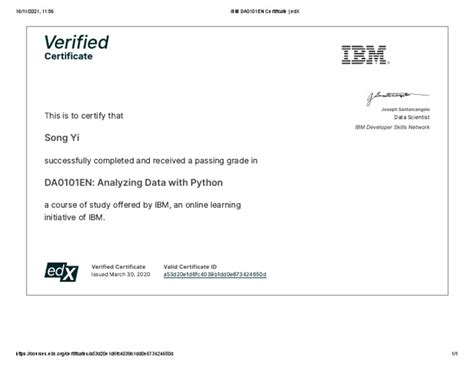 Ibm Da0101en Certificate Edx Pdf Pdf