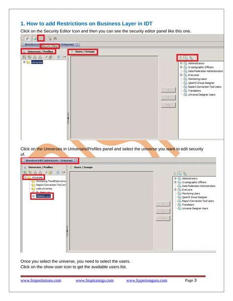 Sap Business Object Universe Idt Lab I Pdf