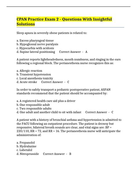 Cpan Practice Exam 2 Questions With Insightful Solutions Cpan Stuvia Us