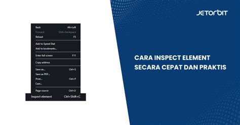 Cara Inspect Element Secara Cepat Dan Praktis