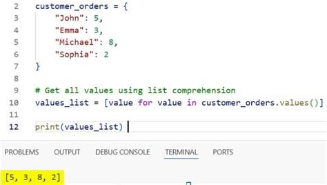Get All Values From A Dictionary In Python