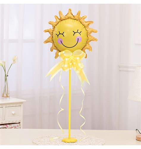 피앤비유니티 스마일햇님 센터피스리본스틱색상 핑크블루랜덤발송 생일풍선 생일장식 파티풍선 티몬