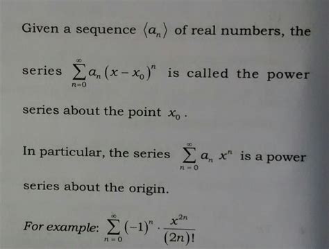 What Is Power Series