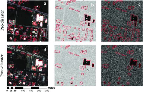 3 a c pre disaster data in terms of a multispectral image b