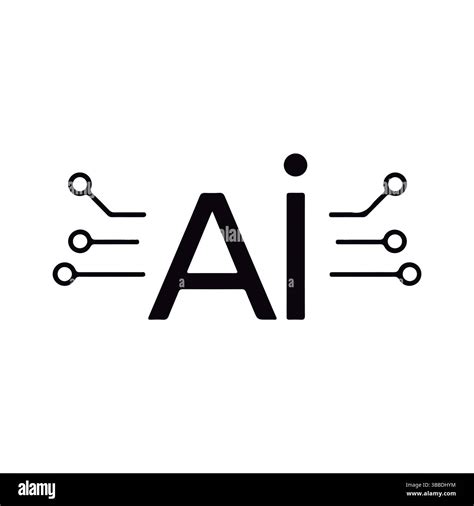 Amazing Neural Network Ai Illustration Vector Illustration Stock