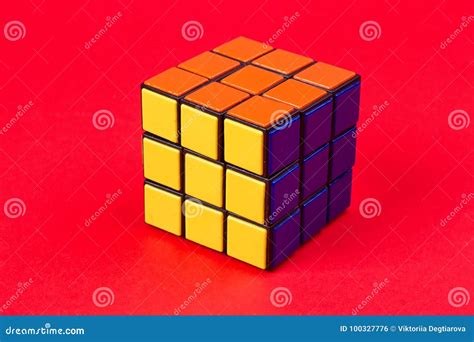 Kyiv Ukraine September 20th 2017 Rubik S Cube On The Pink Rubik S Cube Invented By