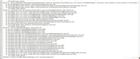 Nacos解决启动报错 Unable To Start Embedded Tomcat 51cto博客 Nacos报错无法启动