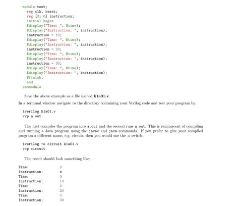 Solved Module Test Reg Clk Reset Reg 310 Instruction