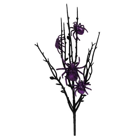 Small Glitter Spider Pick Black Wilko