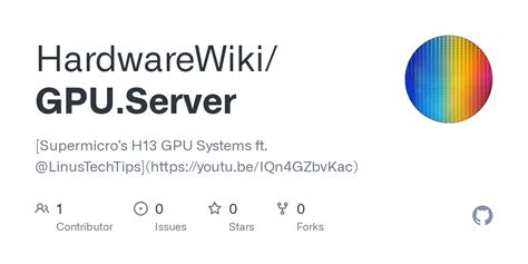Github Hardwarewiki Gpu Server [supermicros H13 Gpu Systems Ft