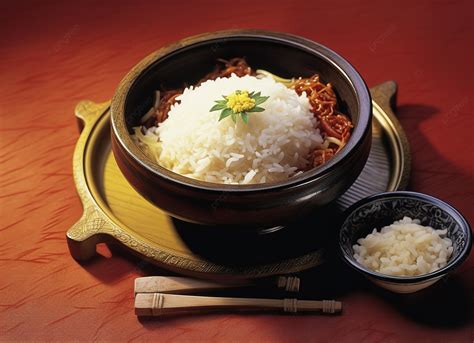 한국 밥 한 그릇이 종이 위에 있다 고추장 높은 해상도 계란 후라이 배경 일러스트 및 사진 무료 다운로드 Pngtree