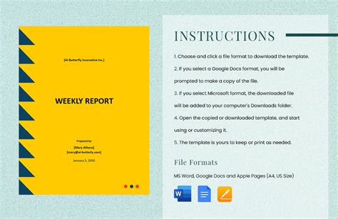 Weekly Report Template Download In Word Google Docs Apple Pages Template Net